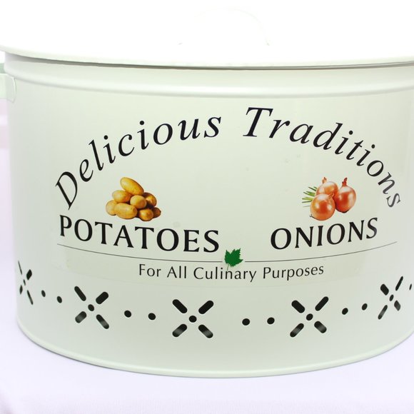 CICILIA's | Kitchen | Vintage Canister For Potatoes And Onion Storage ...